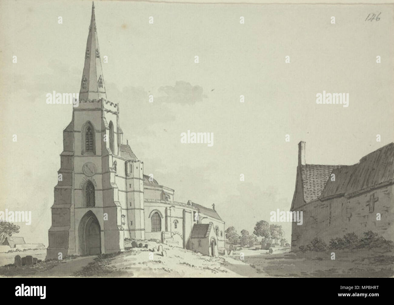 English: St Sepulchre Church, Northampton . Southwest view of Holy ...