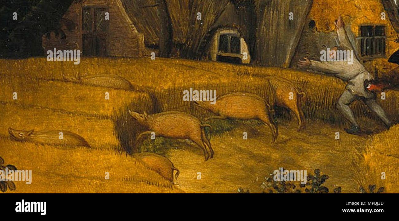 . English: Detail from Netherlandish Proverbs . 1559. Pieter Bruegel ...