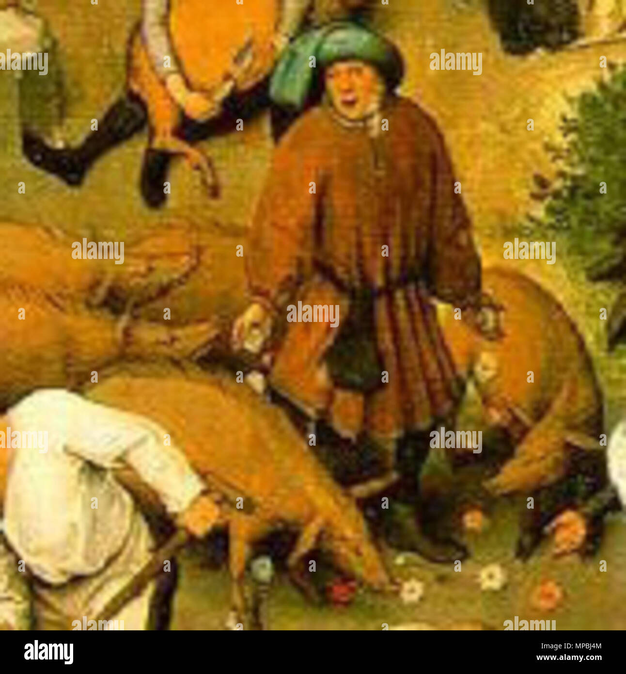 . Detail from Netherlandish Proverbs . 1559. Pieter Bruegel 935 NP-79 ...