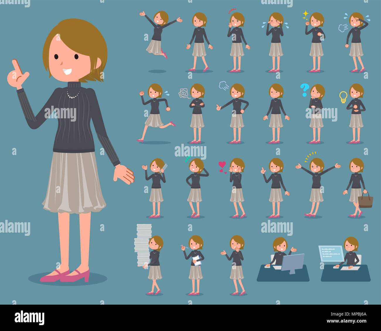 Women laughing office not man Stock Vector Images - Alamy