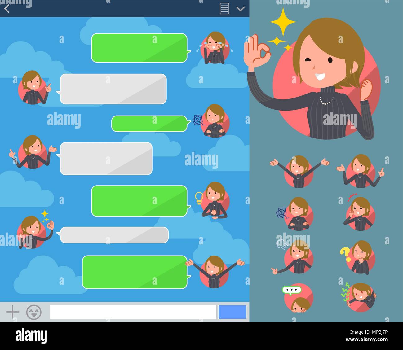 Hair consultation vector vectors Stock Vector Images - Alamy