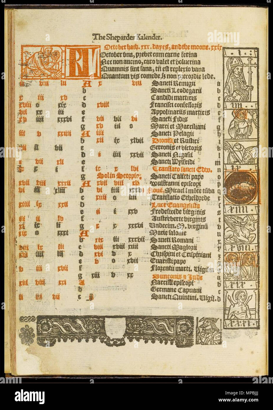 . Kalender of Shepherdes is a miscellany of religious, farming ...