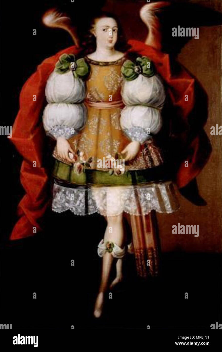 . English: Angel Barachiel by en:Master of Calamarca. Original painting ...