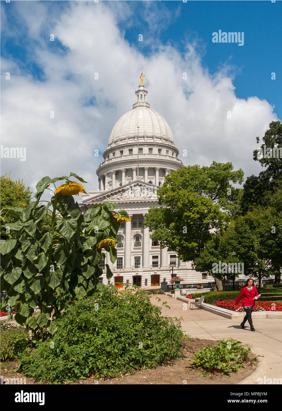 Madison Wisconsin state capitol building Stock Photo - Alamy