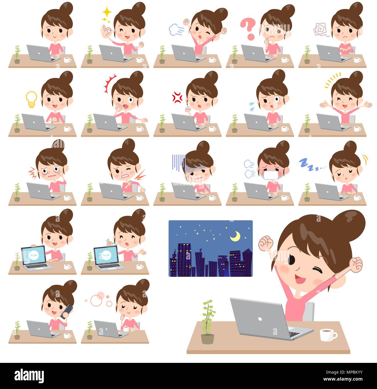 Working stiff Stock Vector Images - Alamy