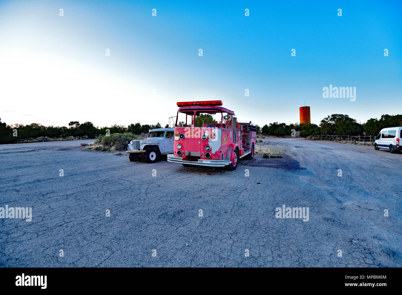 The Fire Engine From Radiator's Spring Stock Photo - Alamy