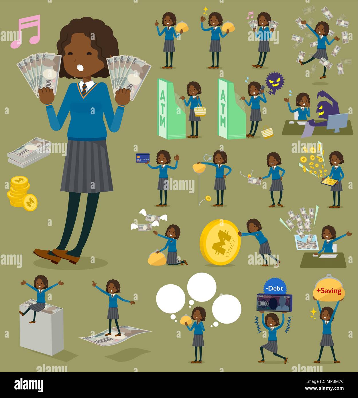 American student cash Stock Vector Images - Alamy