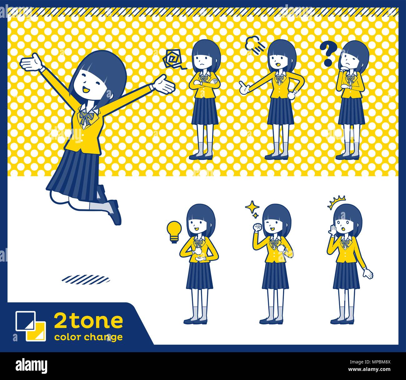 Blue Blazer School Stock Vector Images - Alamy