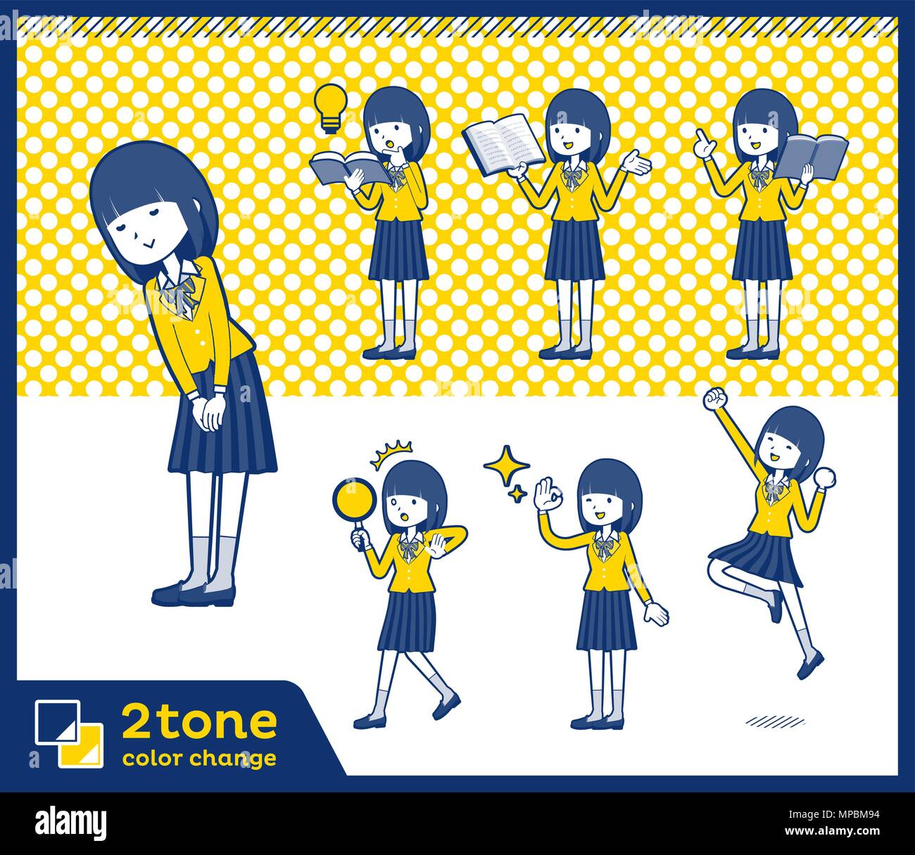Blue Blazer School Stock Vector Images - Alamy