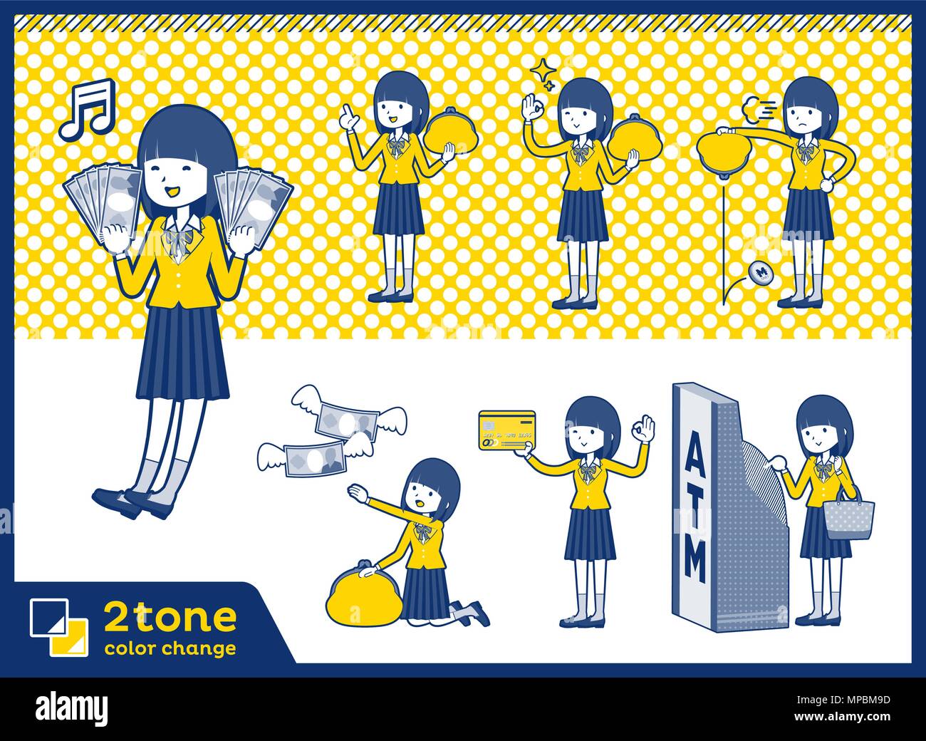 Blue Blazer School Stock Vector Images - Alamy