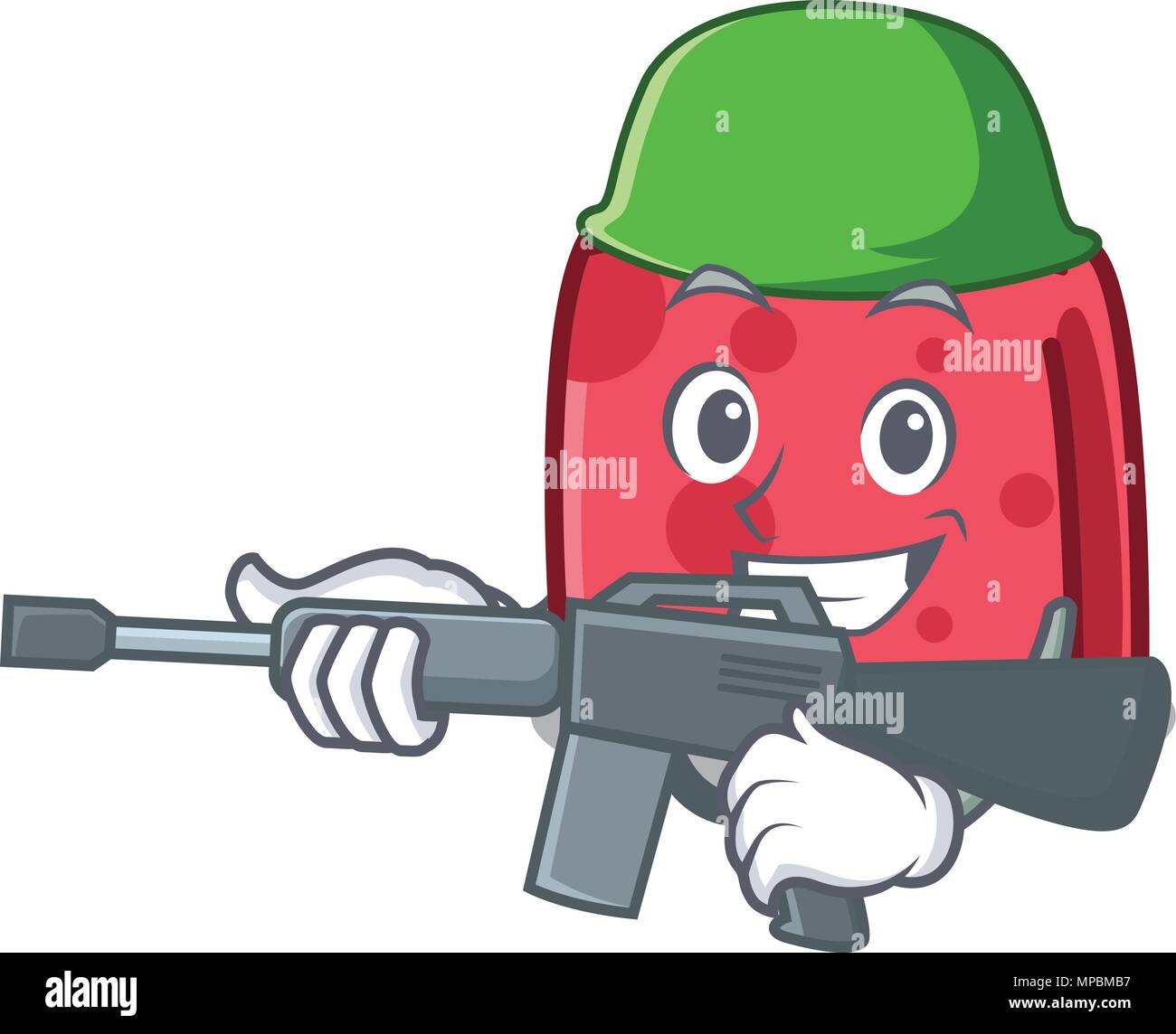 Army napkin character cartoon style vector illustration Stock Vector ...