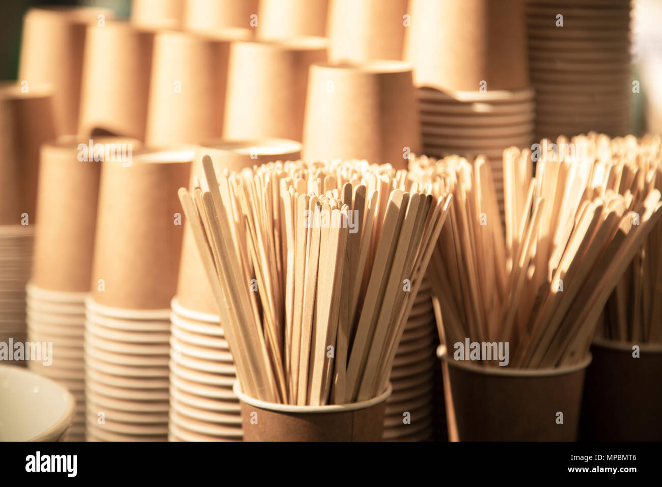 Stacked paper cups in hi-res stock photography and images - Alamy