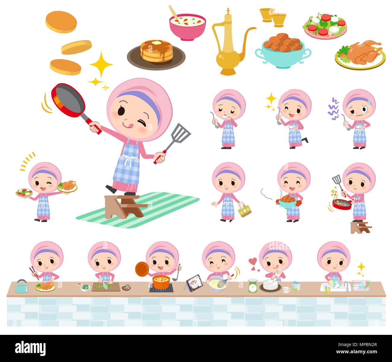 Girl with tablets Stock Vector Images - Alamy