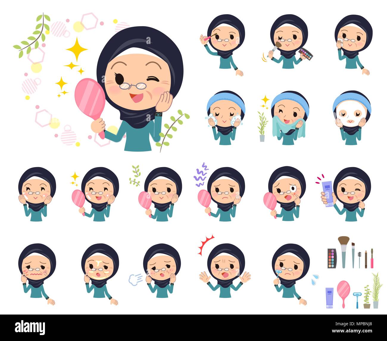 Arab women face Cut Out Stock Images & Pictures - Alamy