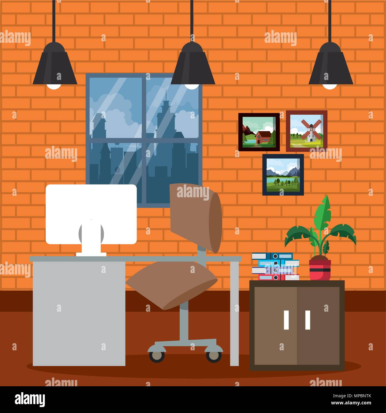 Desktop cartoons Stock Vector Images - Alamy