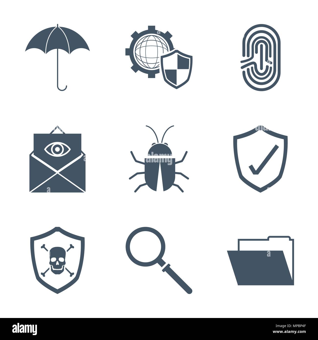 Set of security system symbols Stock Vector Image & Art - Alamy