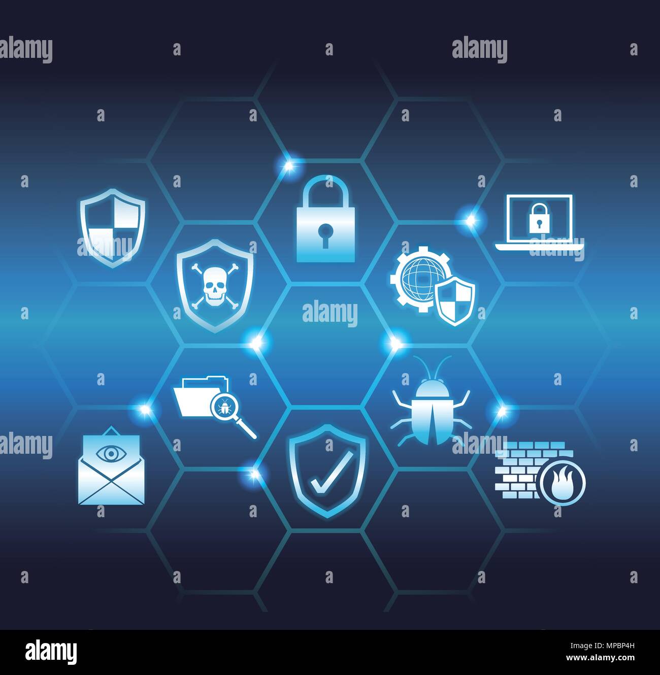 Set of security system symbols Stock Vector Image & Art - Alamy