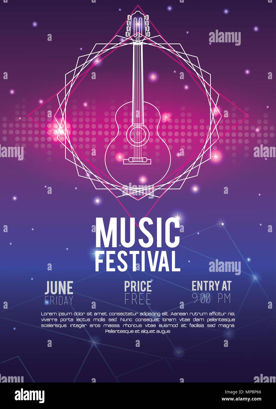 Festival music flyer Stock Vector Image & Art - Alamy