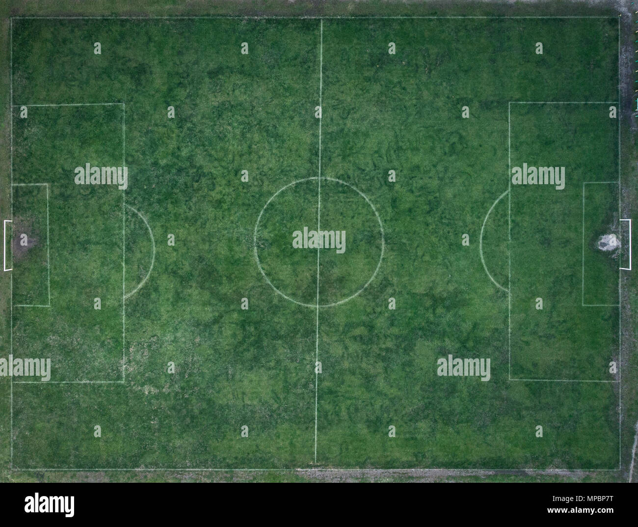 Old, dirty Football field Stock Photo - Alamy