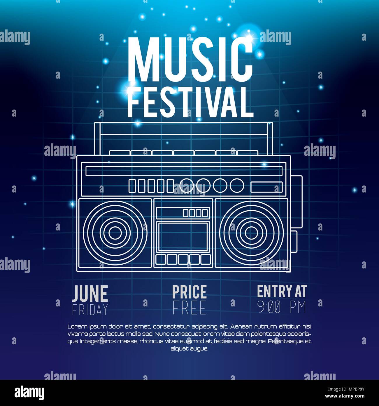 Radio flyer poster Stock Vector Images - Alamy