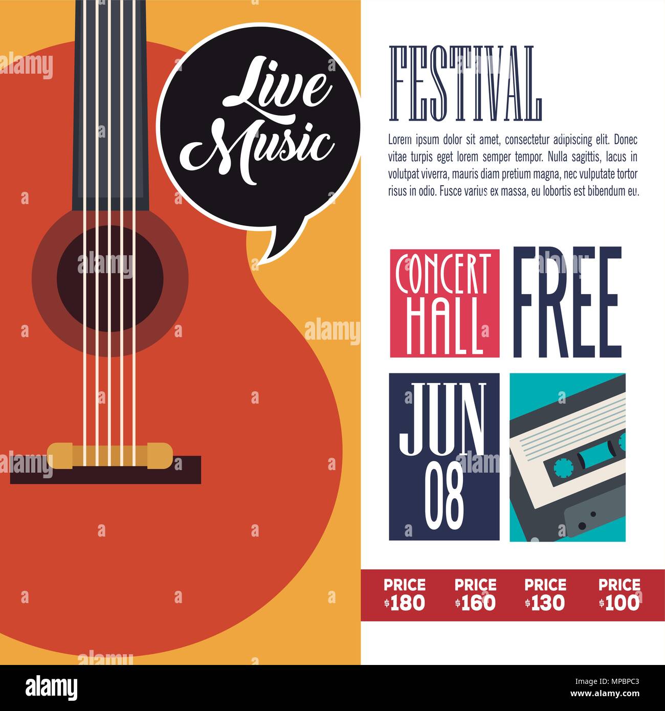 Festival music flyer Stock Vector Image & Art - Alamy