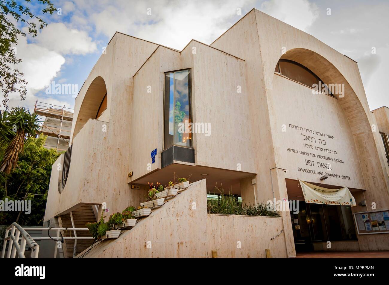 TEL AVIV, ISRAEL. March 30, 2018. The Beit Daniel synagogue and Reform ...