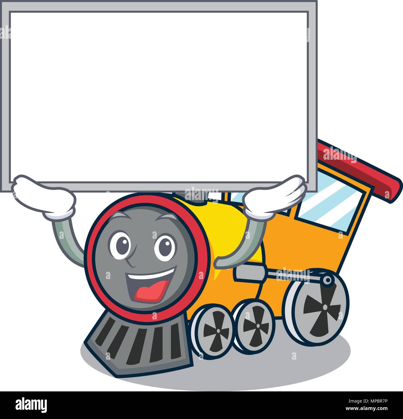 Up board train character cartoon style Stock Vector Image & Art - Alamy