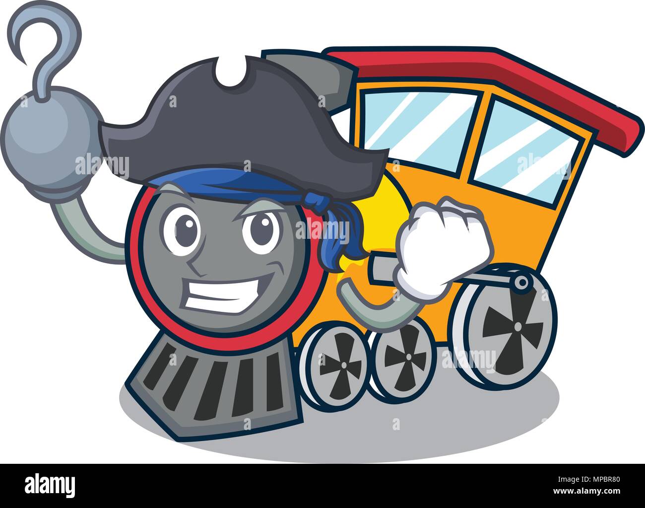 Pirate train character cartoon style Stock Vector Image & Art - Alamy