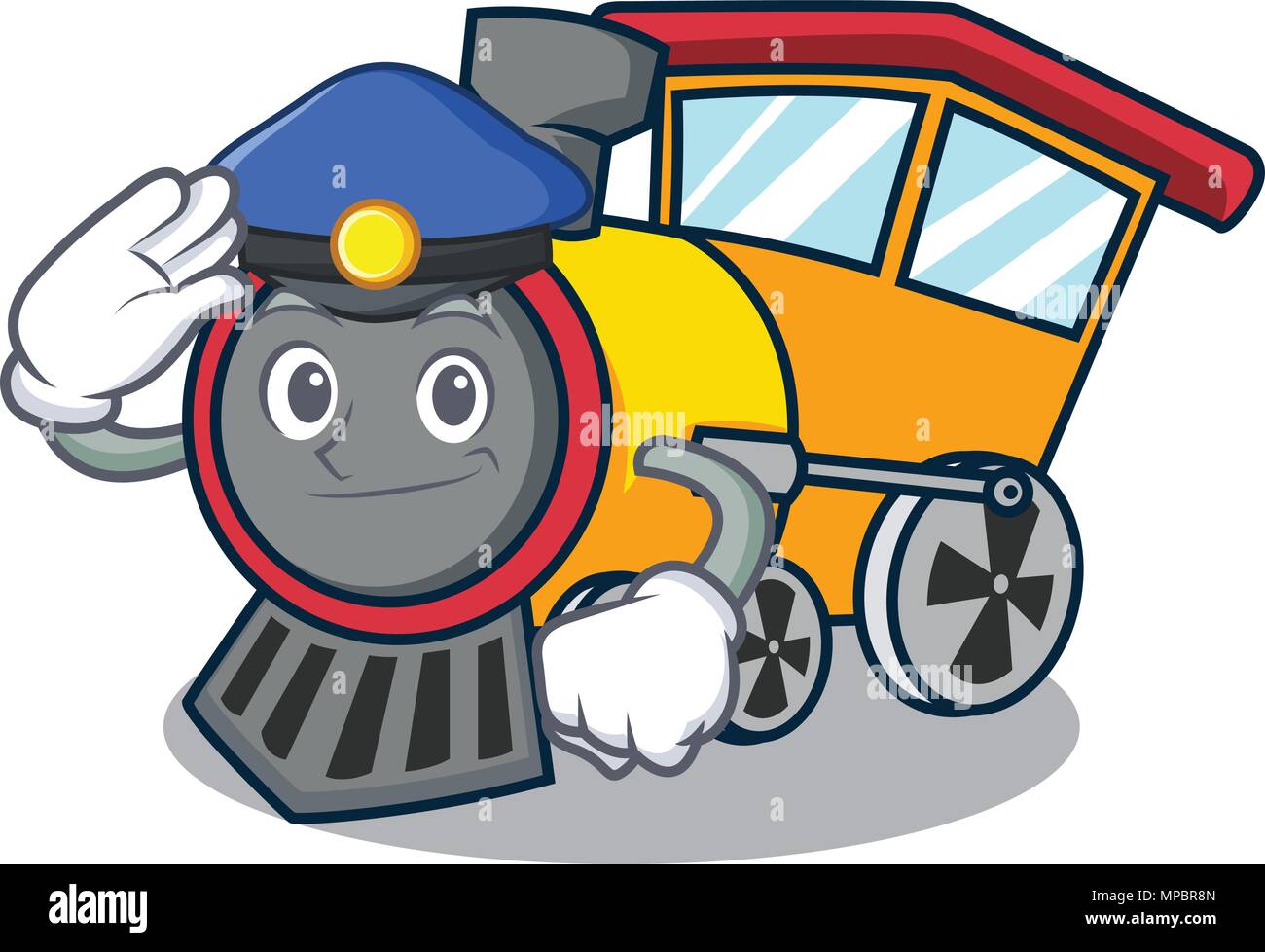 Police train character cartoon style Stock Vector Image & Art - Alamy
