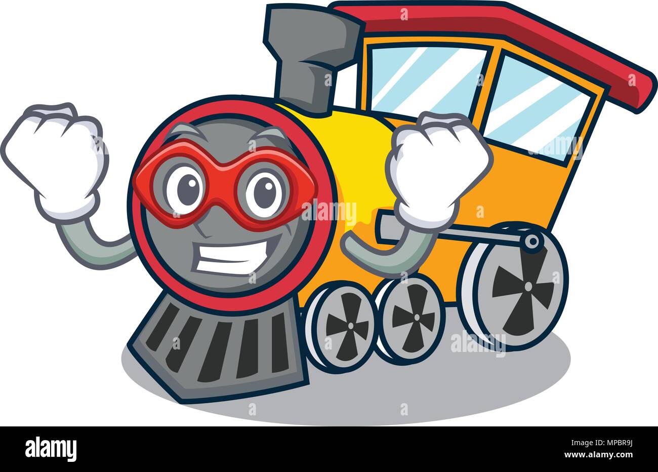 Super hero train character cartoon style Stock Vector Image & Art - Alamy