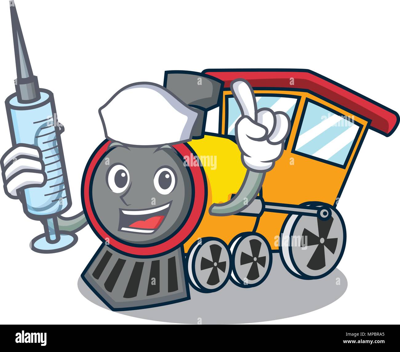Nurse train character cartoon style Stock Vector Image & Art - Alamy