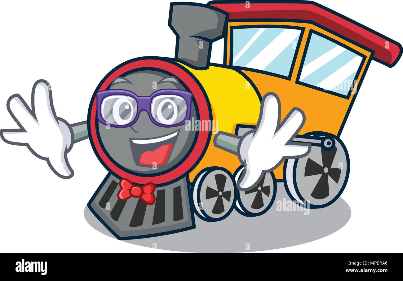 Geek train character cartoon style Stock Vector Image & Art - Alamy