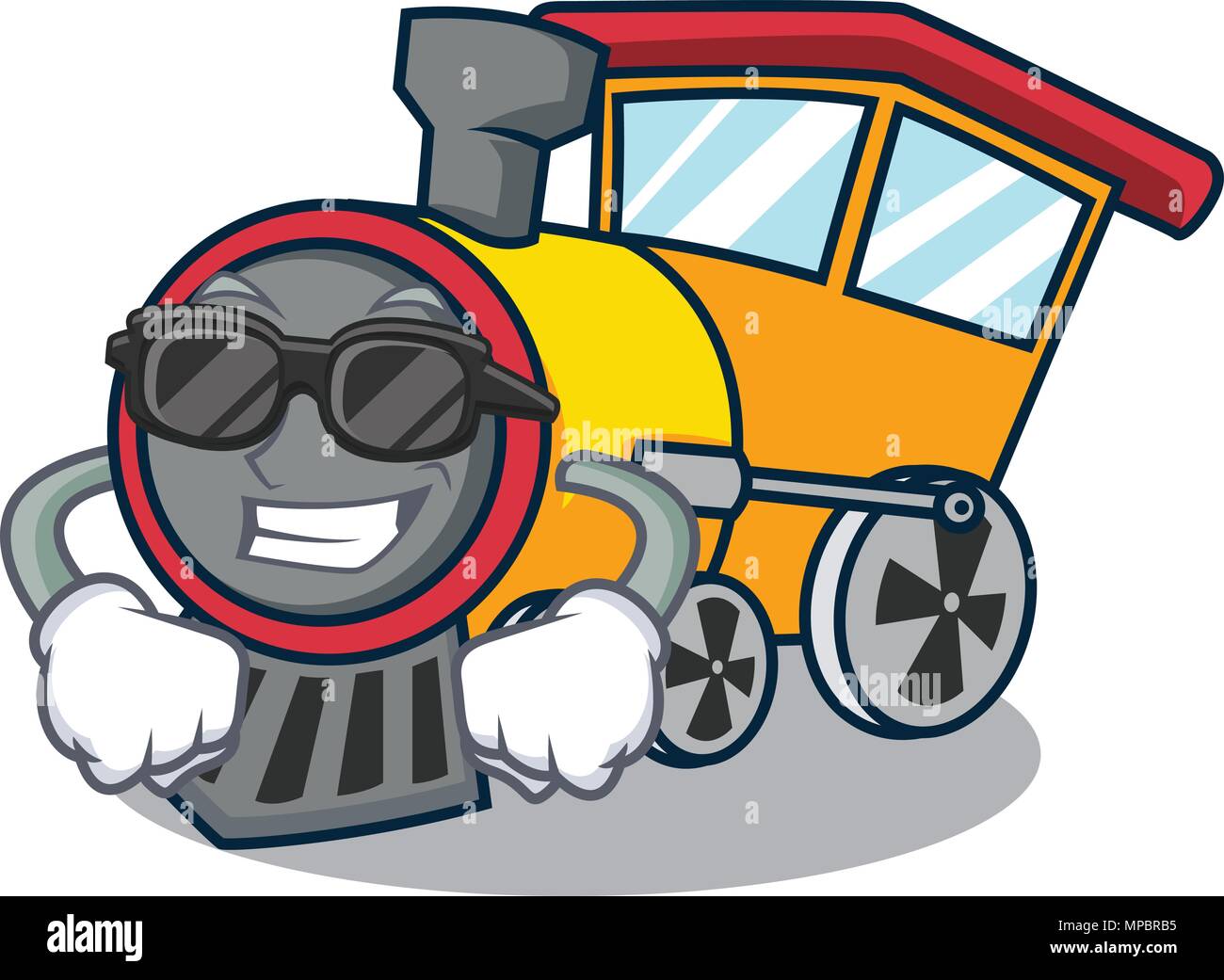 Super cool train character cartoon style Stock Vector Image & Art - Alamy