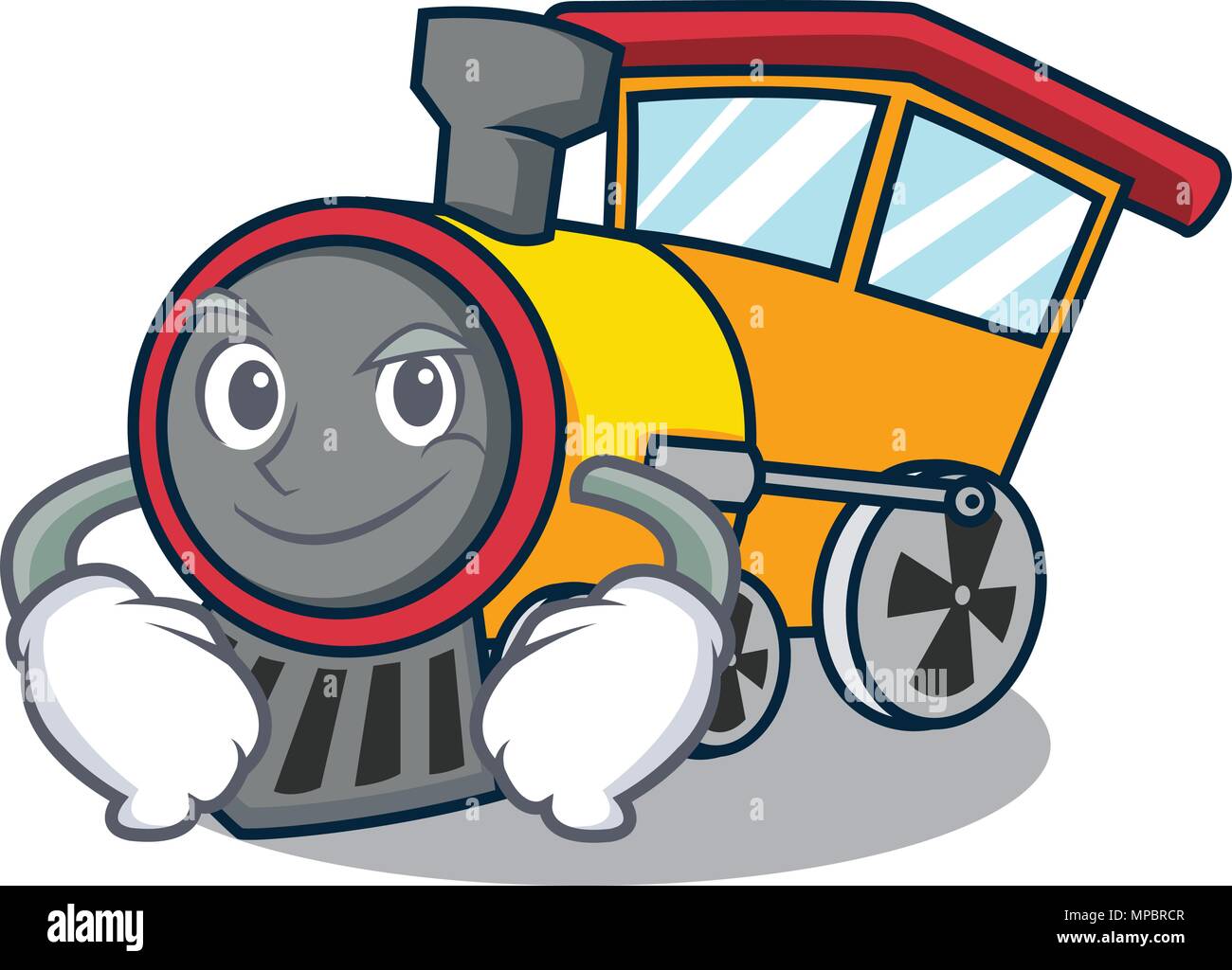 Funny fast train cartoon hi-res stock photography and images - Alamy