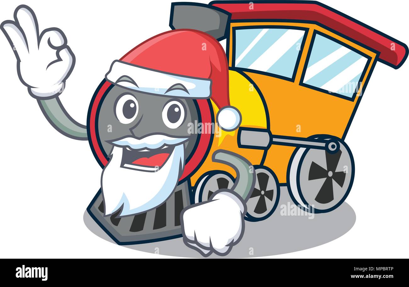 Santa train mascot cartoon style Stock Vector Image & Art - Alamy