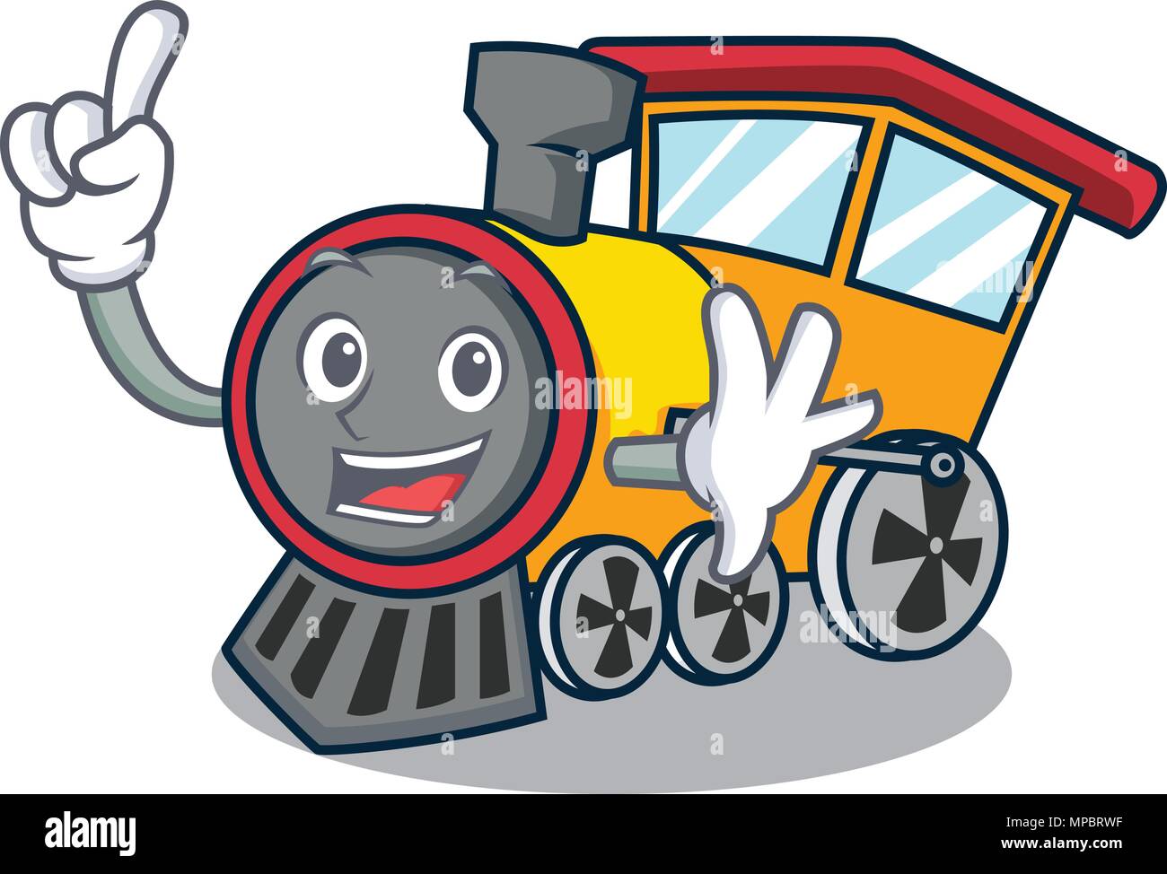 Finger train mascot cartoon style Stock Vector Image & Art - Alamy