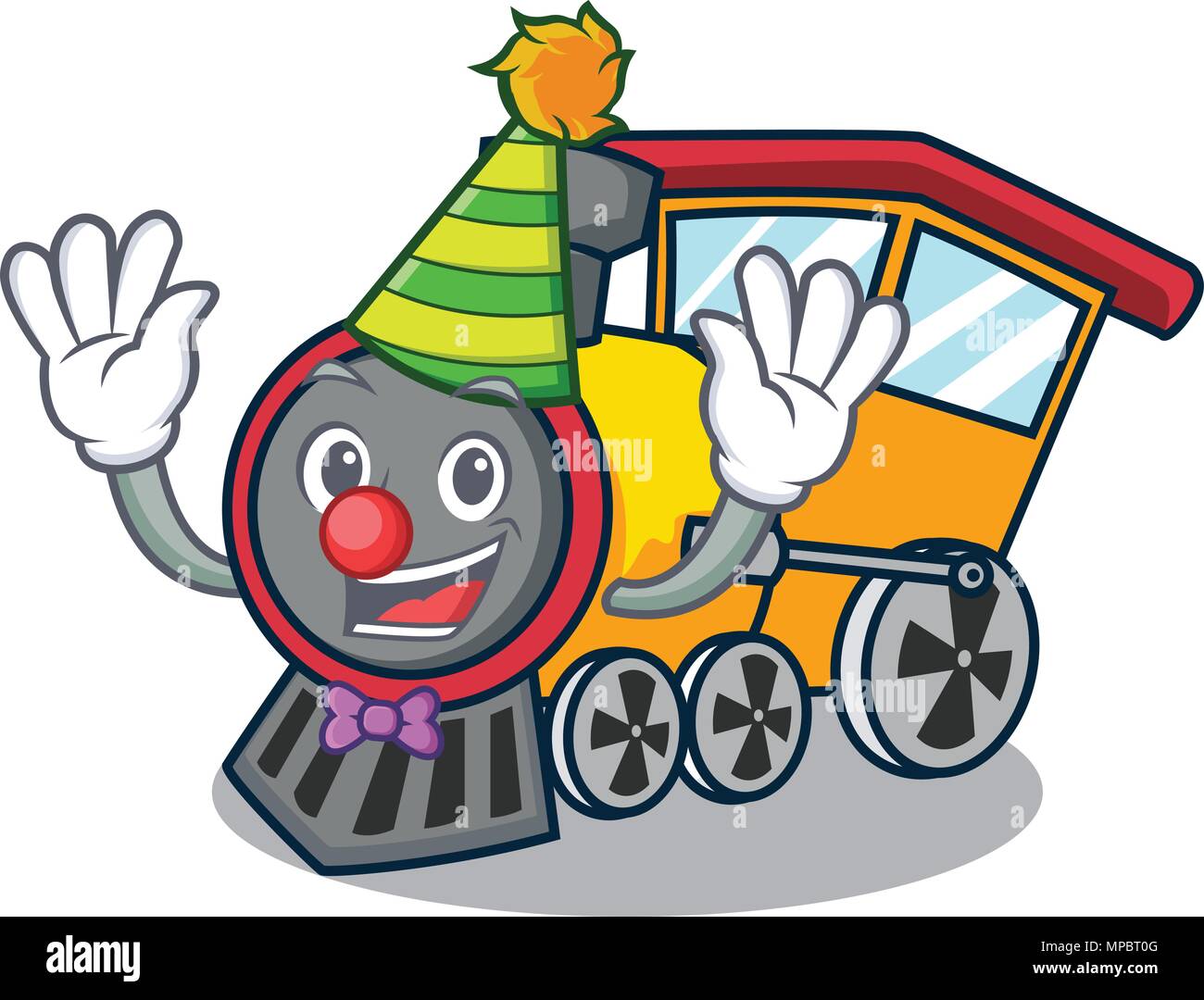 Funny fast train cartoon hi-res stock photography and images - Alamy