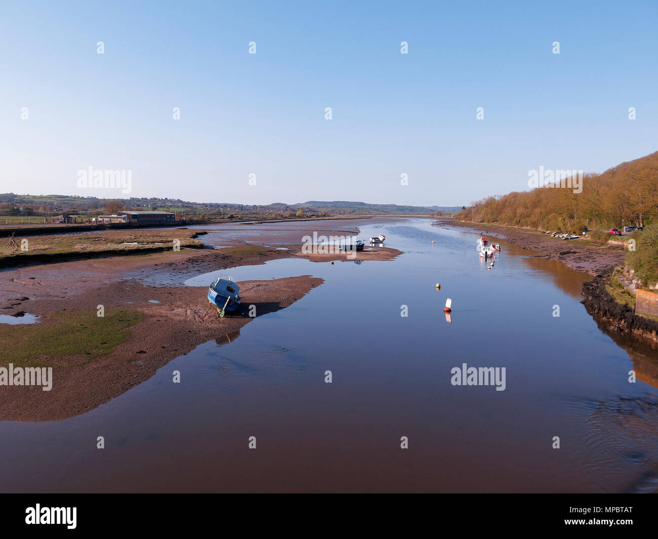 Axmouth estuary, River Axe, Devon, April 2018 Stock Photo - Alamy