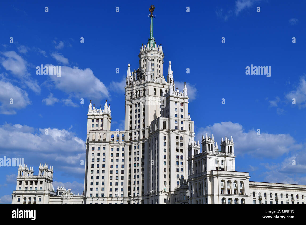Moscow, Russia - May 12. 2018. famous skyscraper on Kotelnicheskaya ...