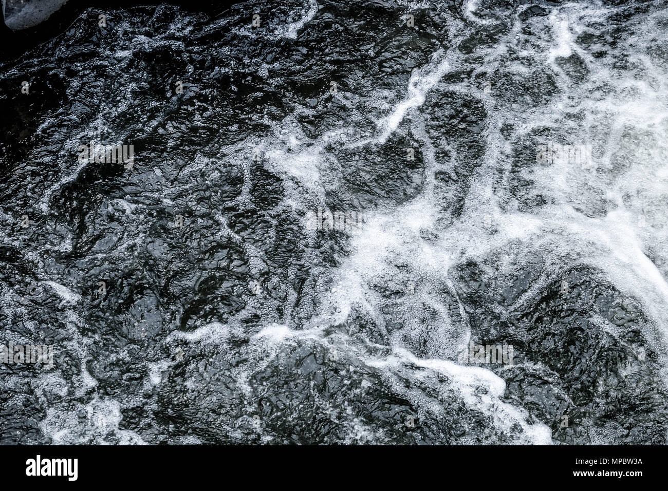 Abstract dark blue Waterfall wave water background texture Stock Photo ...