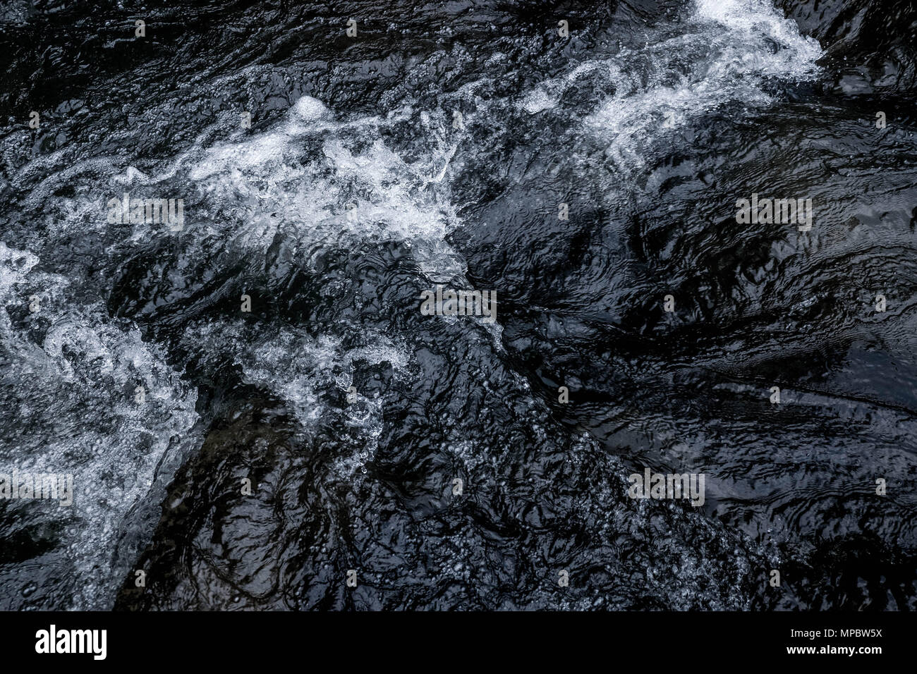 Abstract dark blue Waterfall wave water background texture Stock Photo ...