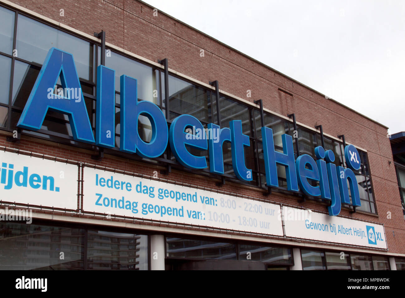 The Hague,netherlands-may 25, 2015: facade of an Albert Heijn store in ...