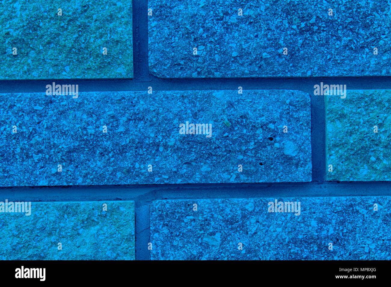 Ultra blue Brick texture of old vintage building, design concept Stock ...