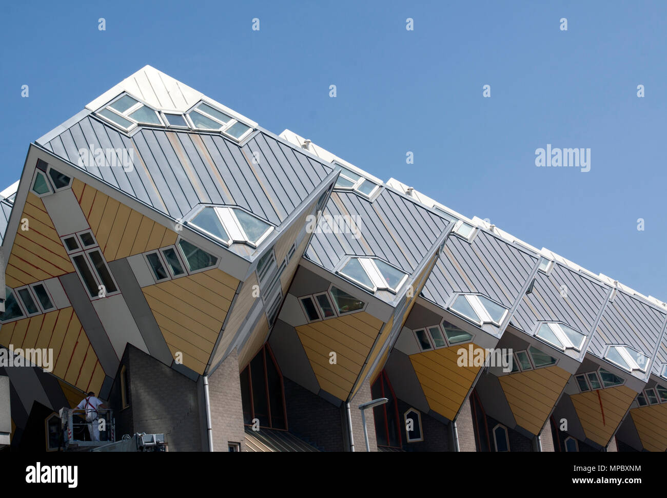 Tilted Cubic Home Tilting Up Six “T” Shaped Houses — HILLSIDE