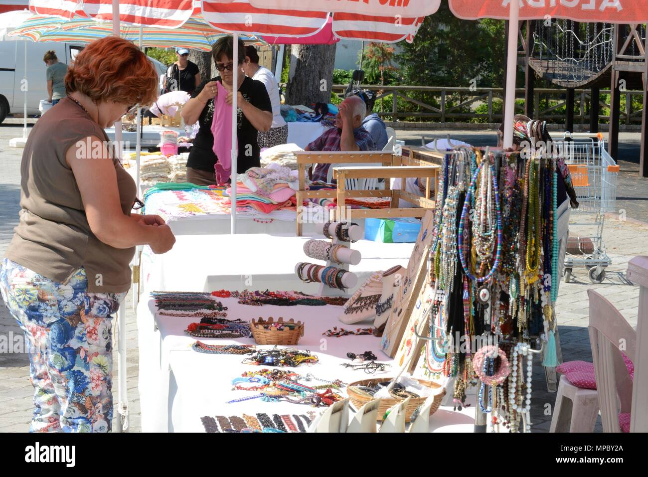 Shopping in Fethiye Turkey Stock Photo - Alamy
