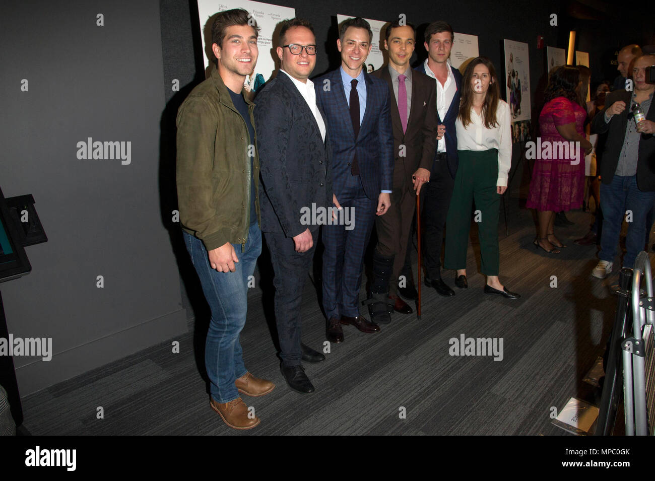 New York, USA. 21st May, 2018. Todd Spiewak and actor Jim Parsons (C ...