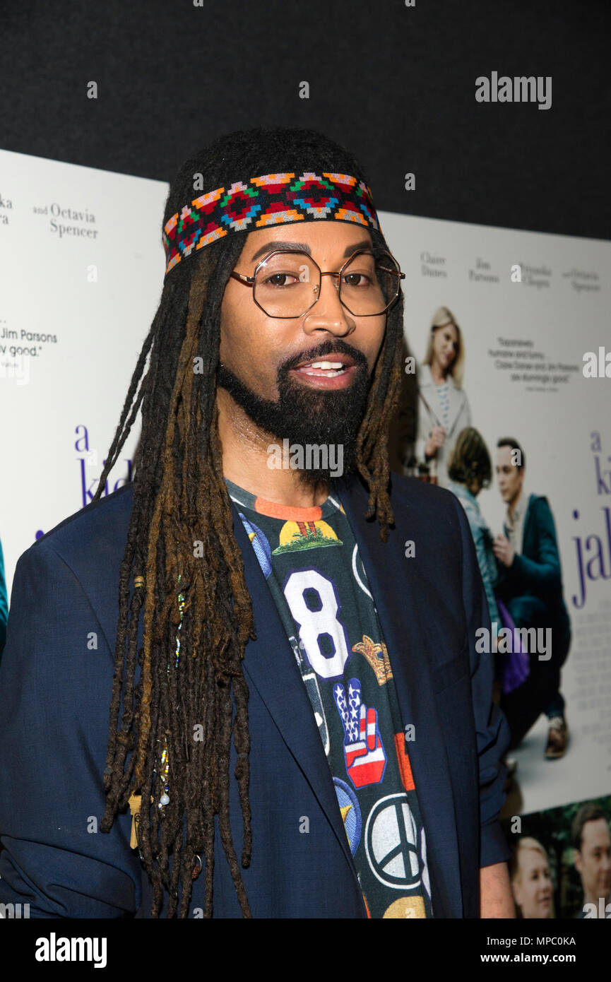 New York, USA. 21st May, 2018. Stylist Ty Hunter attends 'A Kid Like ...