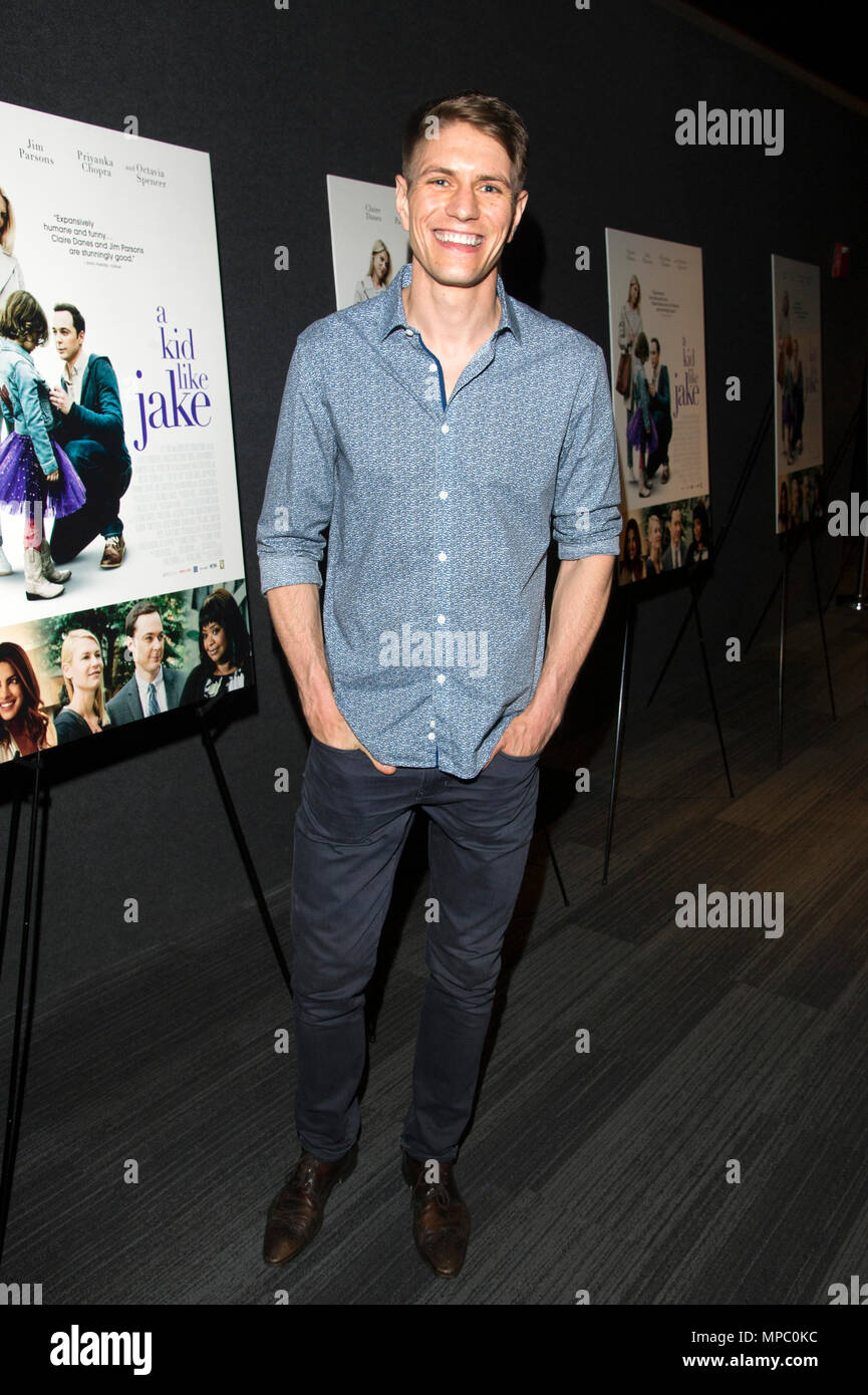 New York, USA. 21st May, 2018. Actor and writer Tyler French attends 'A ...