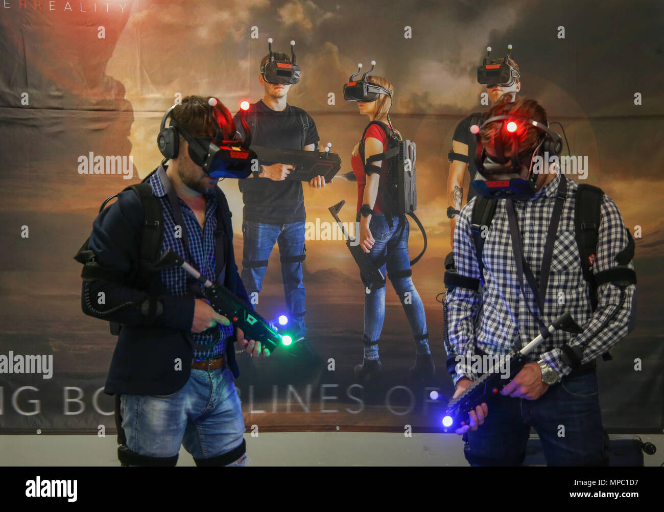 London UK 22 May 2018 VR World ,the exhibition focused in Augmented ...