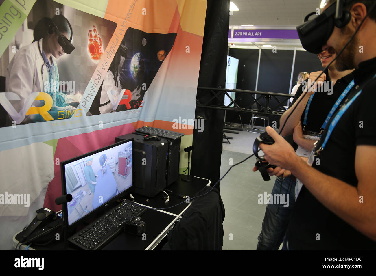 London UK 22 May 2018 VR World ,the exhibition focused in Augmented ...